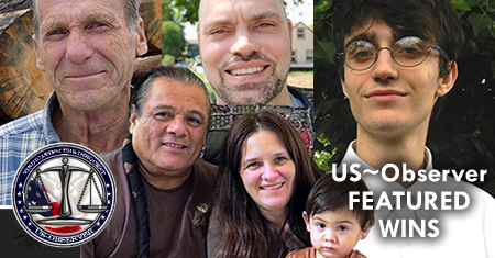 US Observer The Wins Keep Happening - Vindicated Clients - US Observer